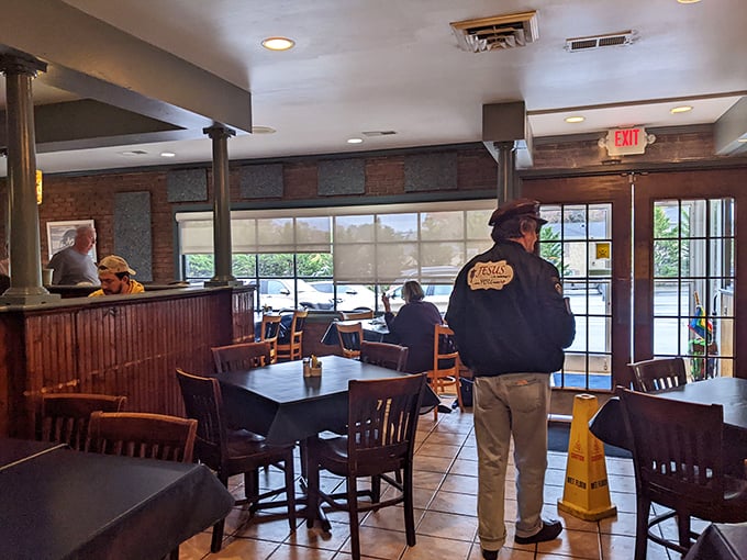 The dining room balances casual comfort with just enough charm &ndash; like your favorite aunt's house, if she were an exceptional cook.