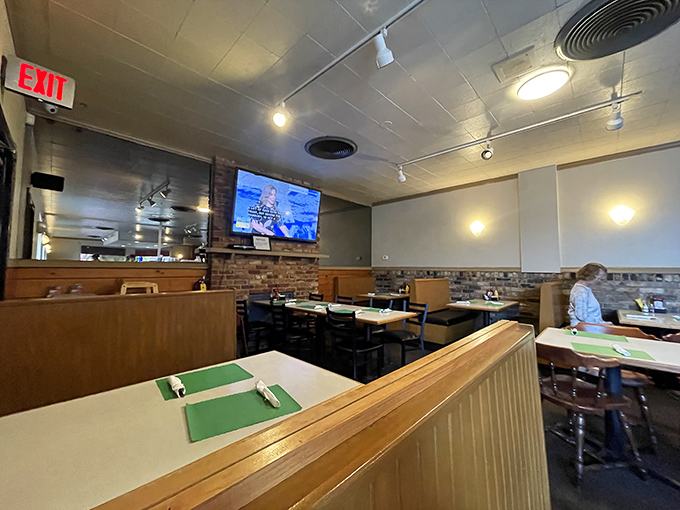 The dining area balances privacy with community&mdash;where solo newspaper readers and family gatherings coexist in breakfast harmony.