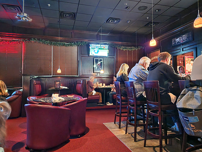 The dining room strikes that magical balance between "fancy enough for your anniversary" and "comfortable enough to actually enjoy yourself."