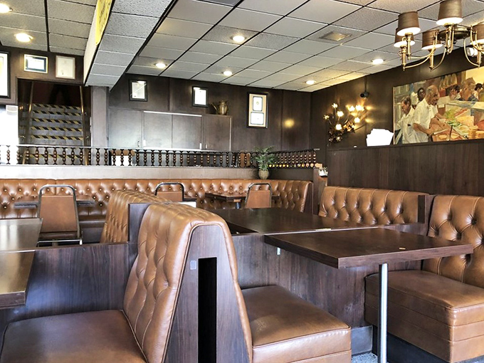 These leather booths have cradled the backsides of celebrities, locals, and food pilgrims alike&mdash;all equal in the democracy of deliciousness.