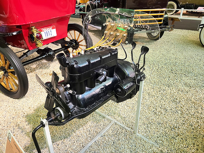 Engines weren't hidden under plastic covers back then&mdash;they were mechanical sculptures, their inner workings a testament to industrial artistry.