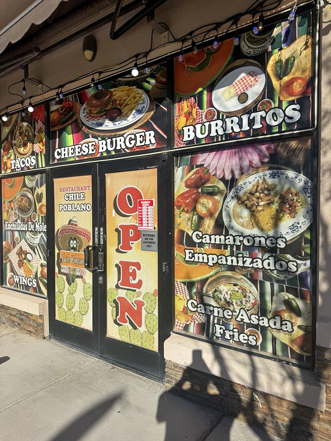 Colorful papel picado banners dance overhead while a stunning calavera mural transports diners straight to the heart of Mexico.