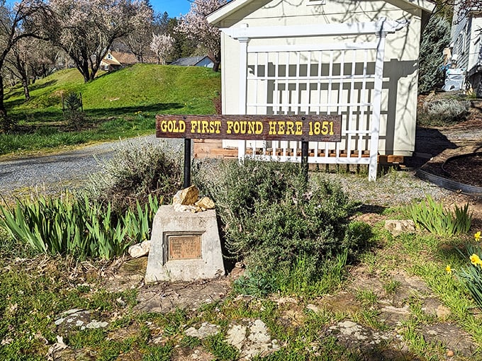 "Gold First Found Here 1851"&mdash;four words that changed everything. Without this discovery, we might all be eating somewhere else right now.