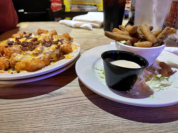Fried pickles: the unexpected hero of bar snacks. Crunchy, tangy time machines that transport you back to state fairs and first dates.
