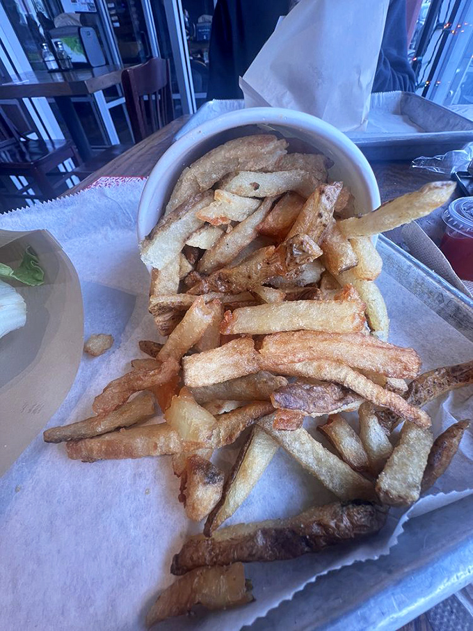 Hand-cut fries that remind you why potatoes deserve our eternal gratitude. Crispy outside, fluffy inside&mdash;the textbook definition of french fry perfection.