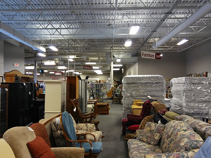 A furniture section so vast you might need breadcrumbs to find your way back to the entrance.