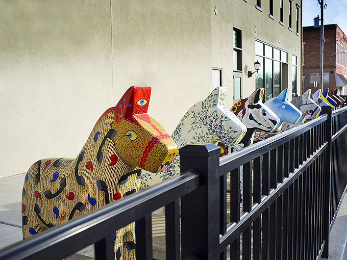 These colorfully painted Dala horses aren't just decorative&mdash;they're Lindsborg's unofficial ambassadors, standing guard throughout town like whimsical wooden sentinels.