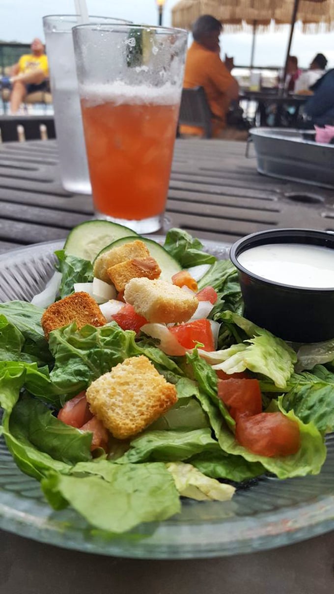 A garden-fresh salad that's not just an opening act but a refreshing counterpoint to the richness that follows.