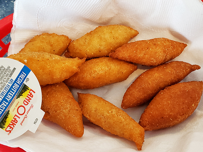 These hushpuppies aren't just side dishes&mdash;they're main characters in the Calabash story. Crispy outside, steamy inside, and utterly irresistible.