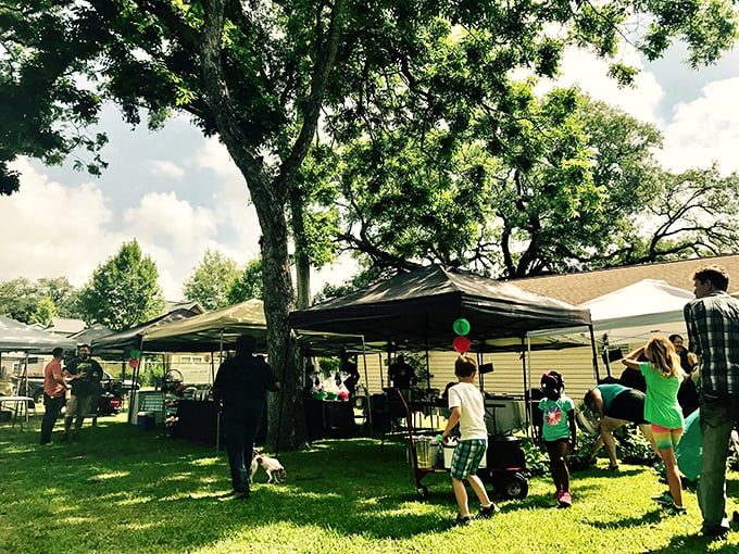 Community gatherings under shade trees&mdash;where conversations flow as freely as sweet tea and everyone's a neighbor, even if you're just passing through.