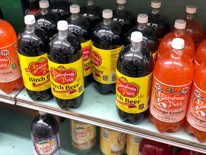 The beverage selection includes Pennsylvania Dutch birch beer and orange cream soda&mdash;regional treasures that pair perfectly with deli delights.
