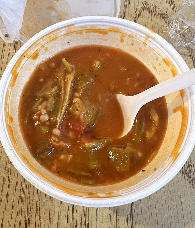 Okra soup that has convinced generations of skeptics that okra's texture isn't "slimy"&mdash;it's "luxuriously silken."