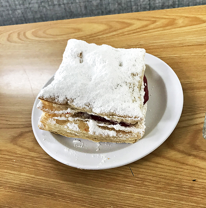 This guava pastry doesn't just satisfy your sweet tooth &ndash; it serenades it. Layers of flaky dough and fruit filling dusted with powdered sugar dreams.
