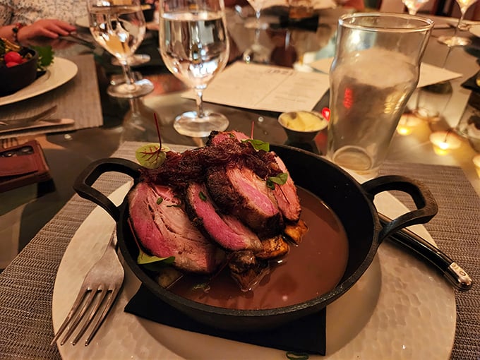 Cast iron perfection—this pork is so beautifully cooked it deserves its own Instagram account and talent agent.