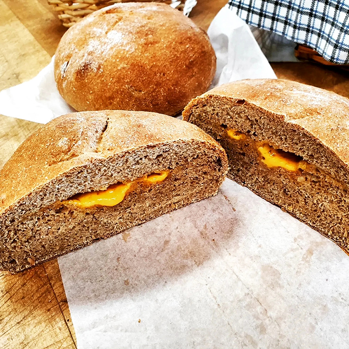 Bread that doubles as a complete meal&mdash;warm potato cheddar slices reveal a molten center that would make a grilled cheese jealous.