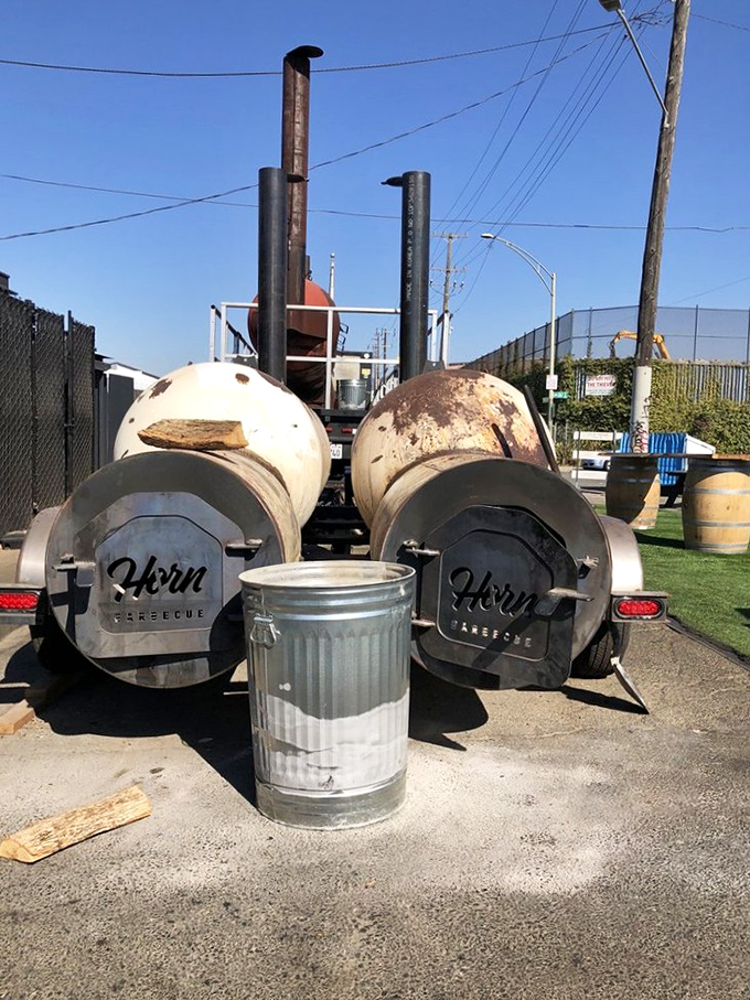 The twin smokers &ndash; industrial-strength flavor factories where time, temperature, and technique transform the ordinary into the extraordinary.