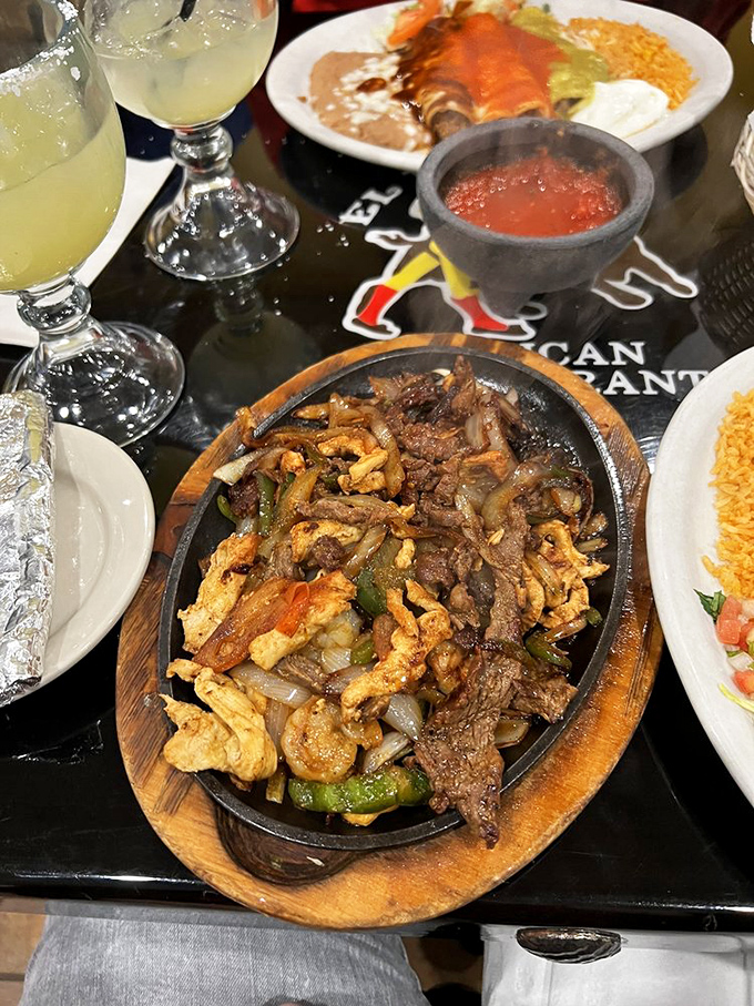 Fajitas: The sizzle heard 'round the world! A trio of meats more harmonious than The Three Tenors.