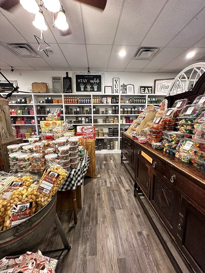 A country store that's part time machine, part treasure trove. From jams to tchotchkes, it's a souvenir hunter's paradise that'll have you saying, "I need that!"