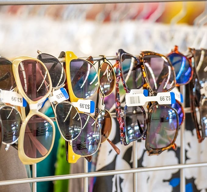 Sunglasses galore! From "just escaped from witness protection" to "aspiring Hollywood starlet"&mdash;find your alter ego for under $10.