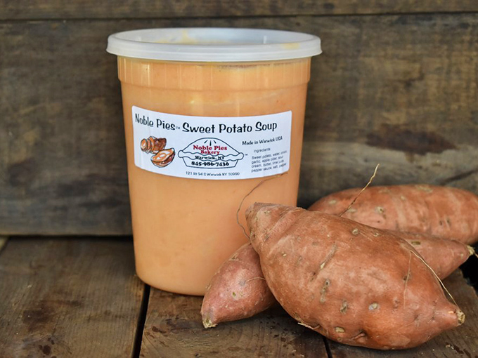 Sweet potato soup so velvety it could double as a luxurious spa treatment for your taste buds.