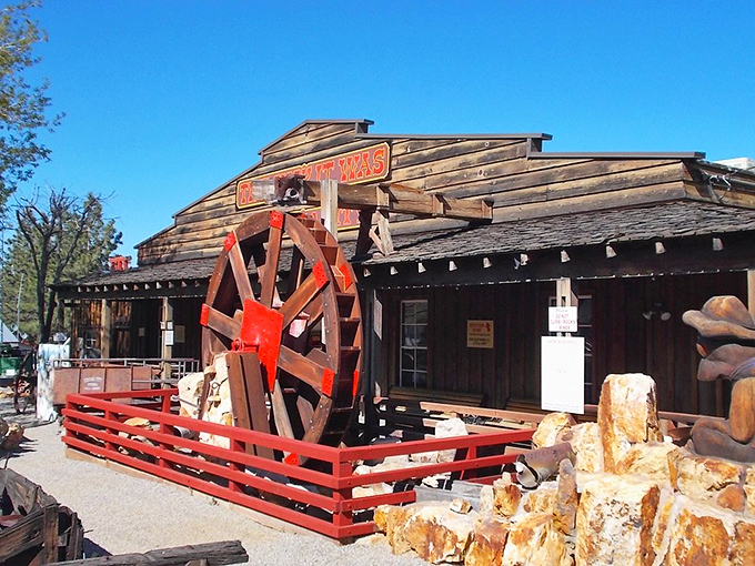 The Way It Was Museum captures mining life with authentic charm. That red water wheel isn't just for show&mdash;it's history in motion.
