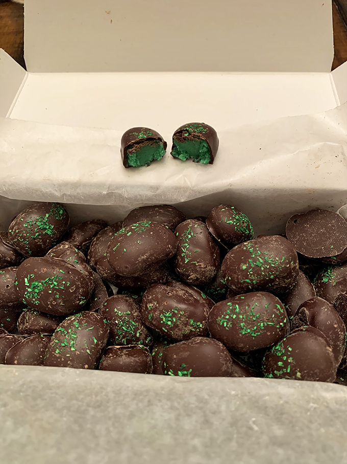 These mint-speckled chocolate treasures aren't just candies—they're little time machines that transport you back to childhood with one bite.