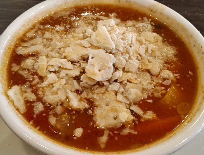 Soup with crackers&mdash;the original deconstructed meal, where you control the crunch factor and nobody judges your technique.
