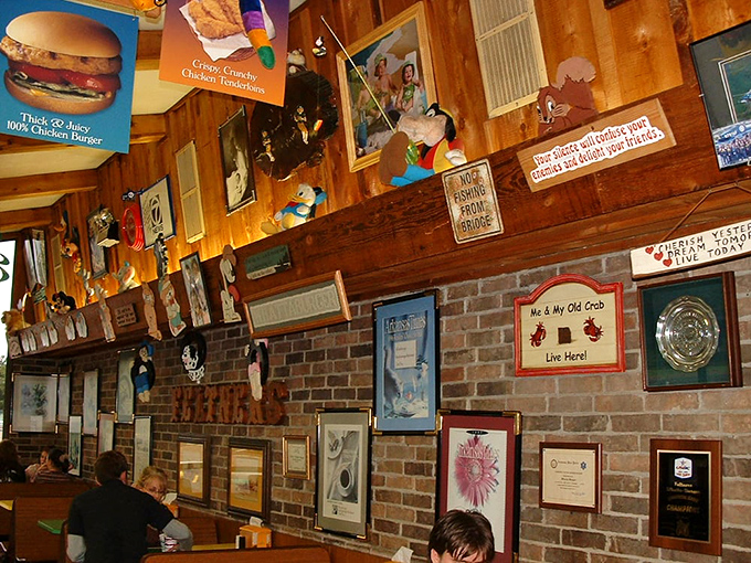 Every framed memory and knickknack tells a story on these walls, creating the kind of authentic atmosphere money can't manufacture.