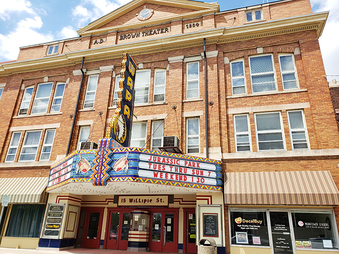 The historic Wapa Theatre's marquee lights up downtown, a neon beacon promising movie magic in a setting that Netflix could never replicate.