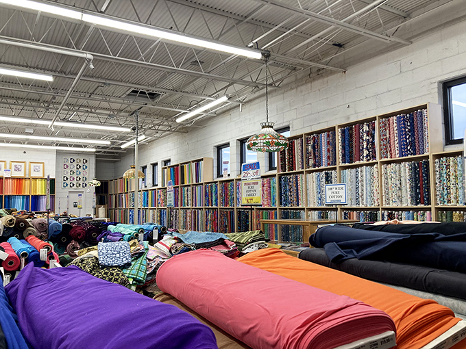 A rainbow of possibilities stretches wall to wall. More colors than a box of crayons&mdash;even the big box with the built-in sharpener.