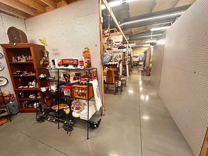 The hallways stretch on like dreams, each booth a portal to different eras. Getting lost here isn't a problem&mdash;it's the point!