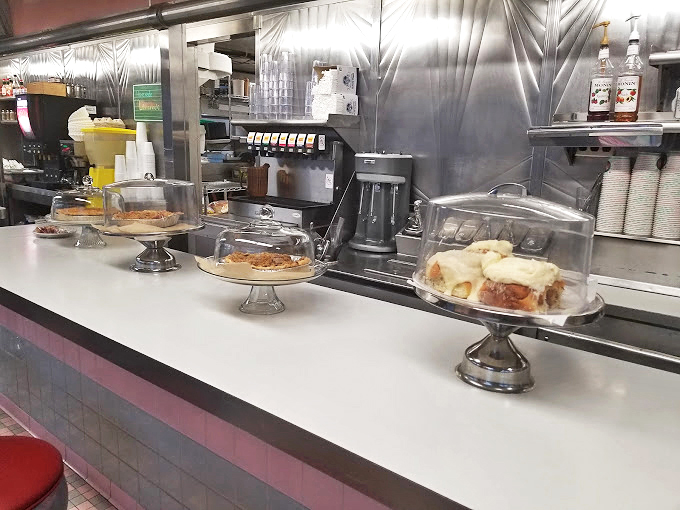 Dessert display cases that should come with a warning label: "May cause spontaneous happiness." Those pies didn't just win blue ribbons&mdash;they retired the category.