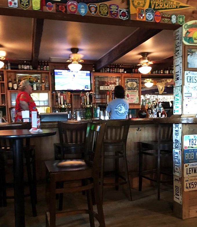 The bar at Howard's is where island legends are born, one pint at a time. Even the barstools have stories they're not telling.