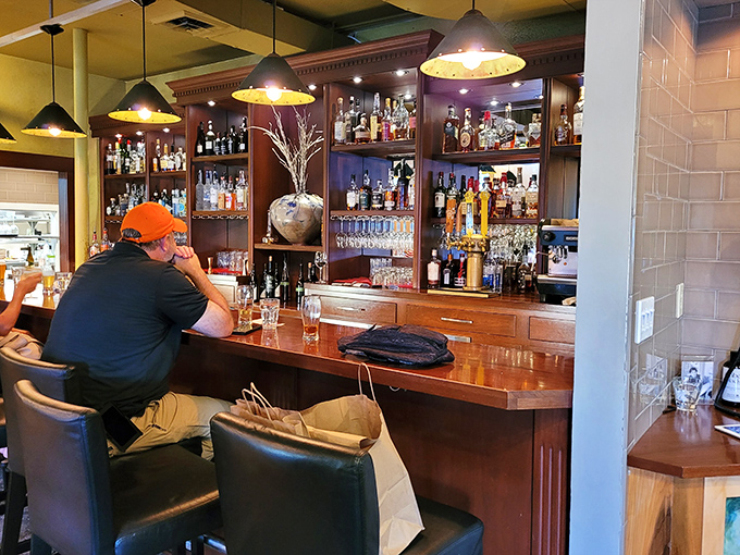 The bar at The Winds is where alchemy happens, turning spirits into conversation starters and first dates into anniversaries.