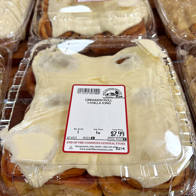 Cinnamon rolls with vanilla icing so thick it could qualify as its own food group. Worth every sticky finger and guilty smile.