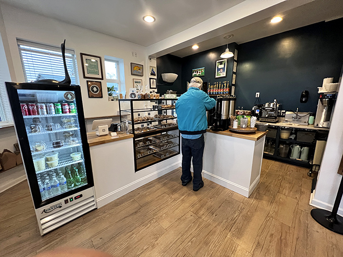 The coffee counter—where morning dreams come true and afternoon pick-me-ups are crafted with care. Coffee is serious business here.
