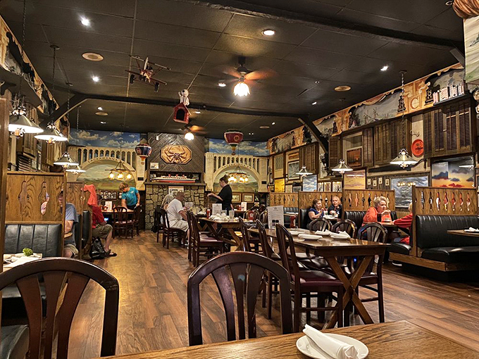 Walking into Cooper's dining room feels like stumbling into a sea captain's personal museum&mdash;every inch covered with maritime memorabilia collected over decades of voyages.