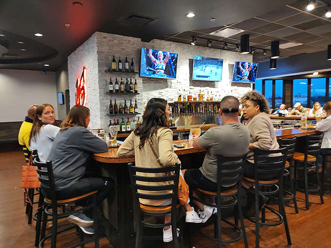 The circular bar &ndash; where strangers become friends over shared stories and the mutual understanding that great food brings people together.