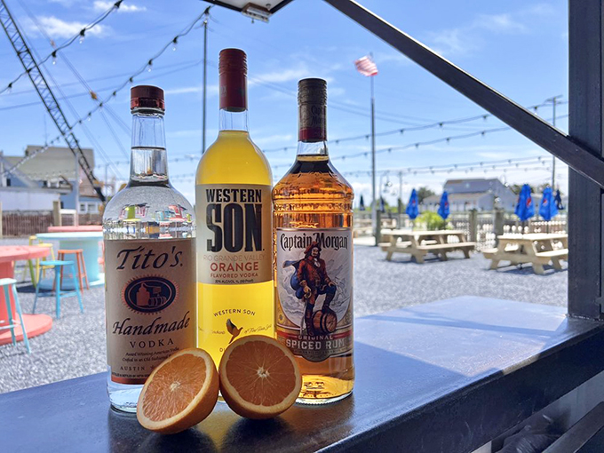 The holy trinity of a proper Orange Crush: Tito's, Western Son Orange, and Captain Morgan. Add fresh-squeezed citrus and you've got Delaware in a glass.