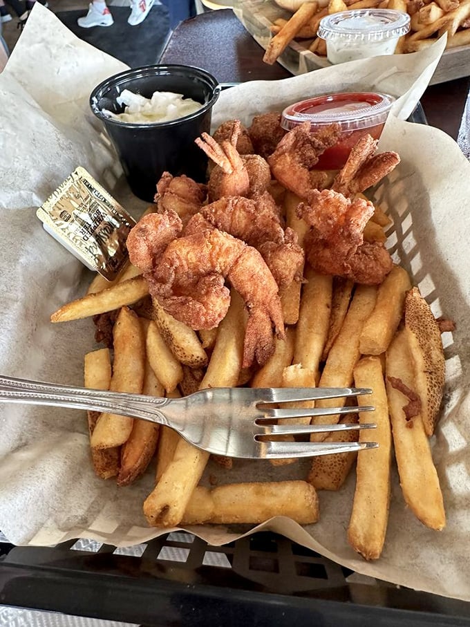 These fried shrimp aren't just golden&mdash;they're the kind of crispy perfection that makes conversation stop and eyes close in appreciation.