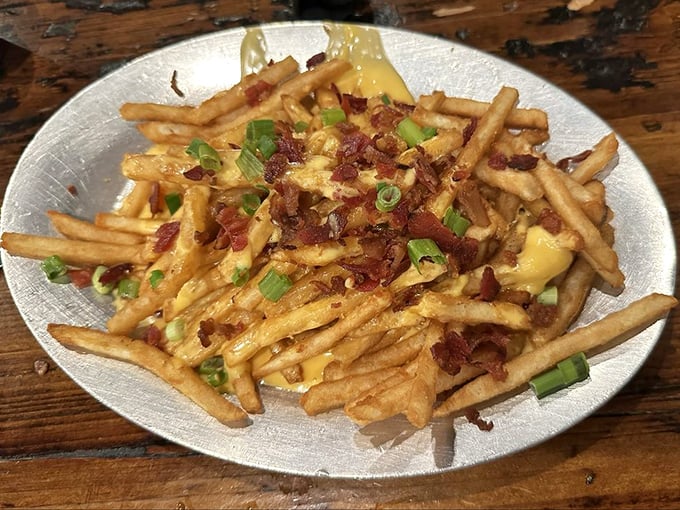 These aren't just fries&mdash;they're a canvas for bacon, cheese, and green onions. The kind of indulgence that makes you wonder why you ever bothered with plain fries. 