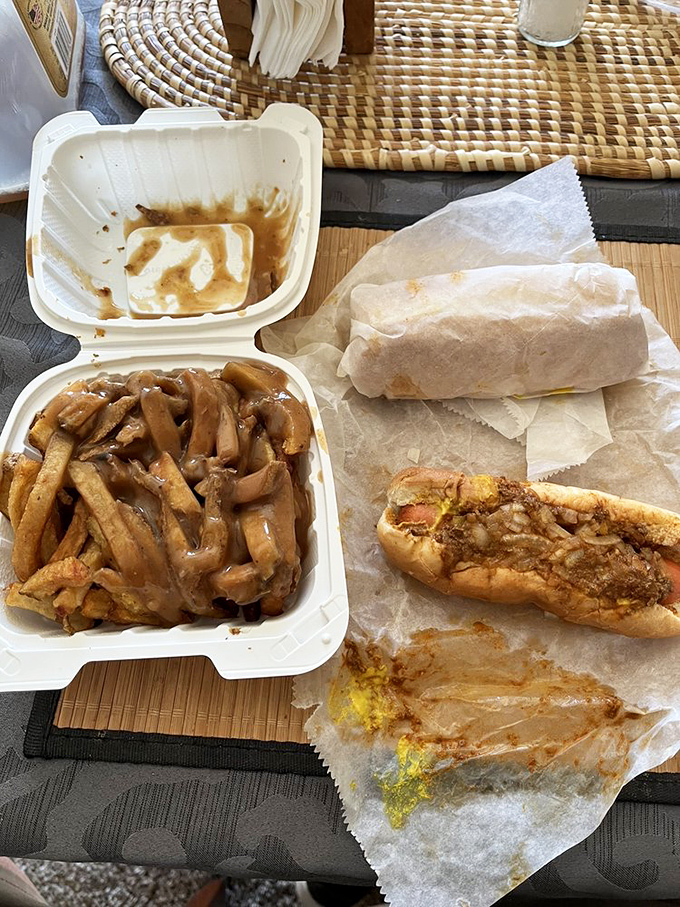 Gravy-soaked fries that could make a Quebecois jealous. This poutine-adjacent masterpiece shows G&A knows comfort food transcends borders.