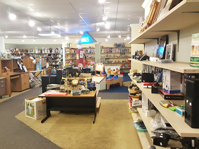 A beautifully staged dining set complete with sunflower centerpiece invites you to imagine family gatherings around your next great find. 