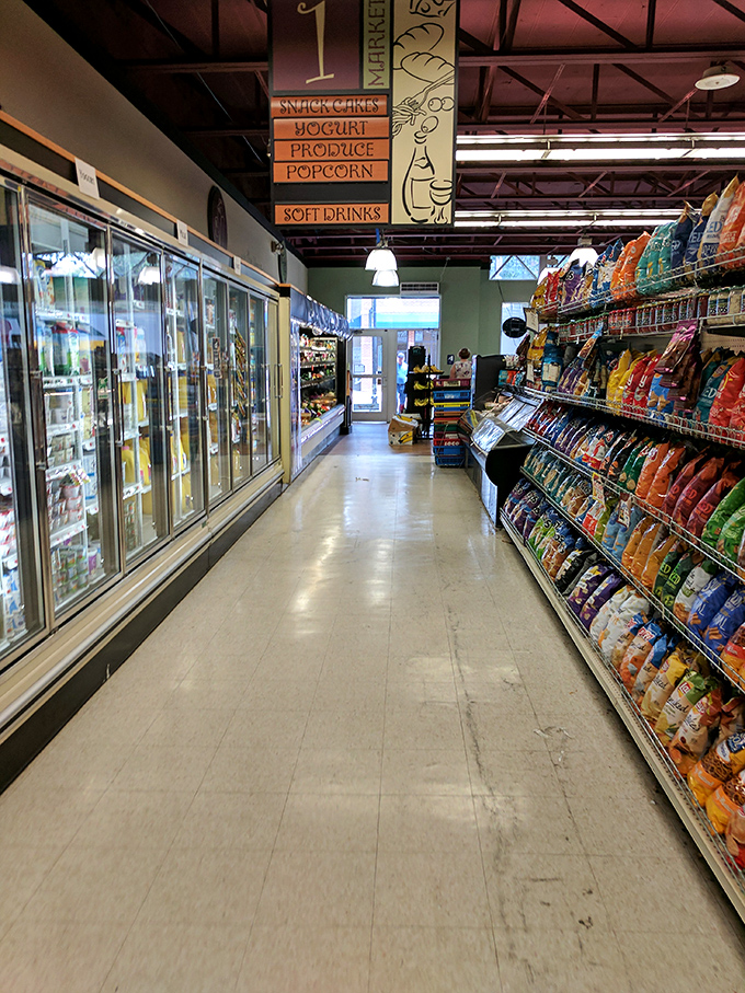 Where grocery shopping meets social hour. McLanahan's clever layout makes it impossible to leave without bumping into three people you know.