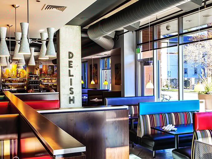 Not just a restaurant&mdash;it's a mood. That "DELISH" pillar states the obvious about everything that emerges from the kitchen.