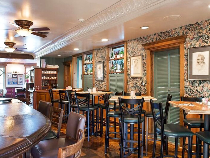 The dining room strikes that perfect balance between "special occasion" and "come as you are" &mdash; like your cool aunt's house but with better food.