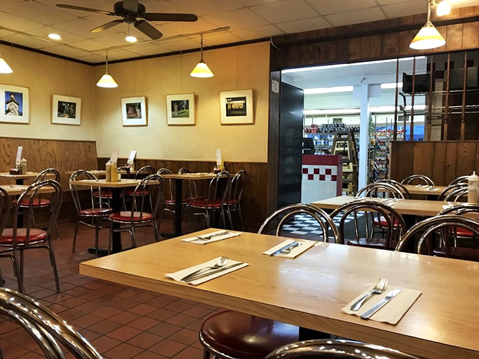 The dining room waits patiently for its next round of hungry patrons, each table a stage for countless family stories and satisfied sighs.