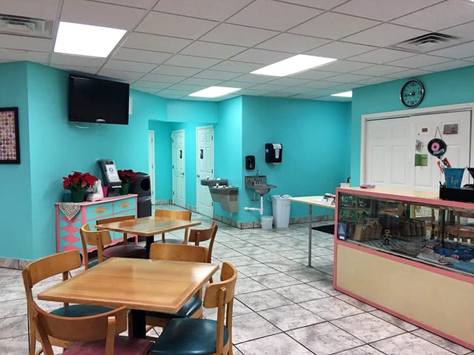 The dining area feels like that cool friend's apartment&mdash;comfortable, unpretentious, and designed for conversations that last longer than your coffee stays hot.