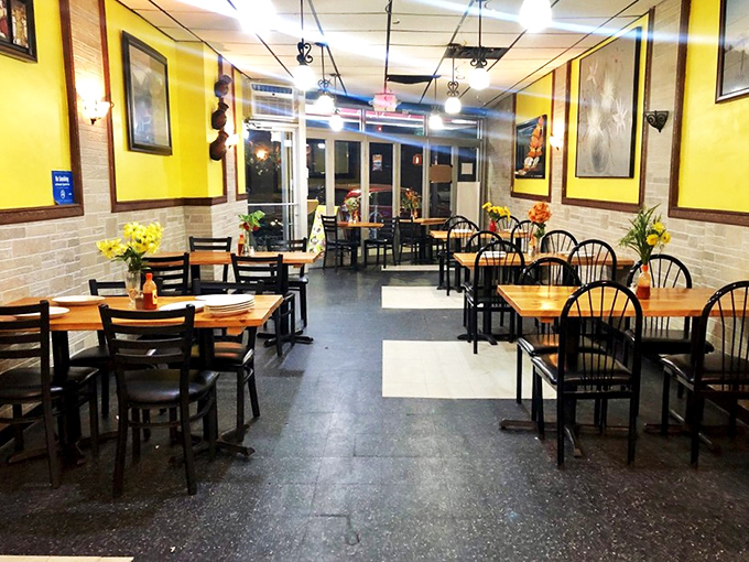 Housemade chips that actually taste like corn, with salsa that strikes the perfect balance between sweet tomatoes and spicy kick.