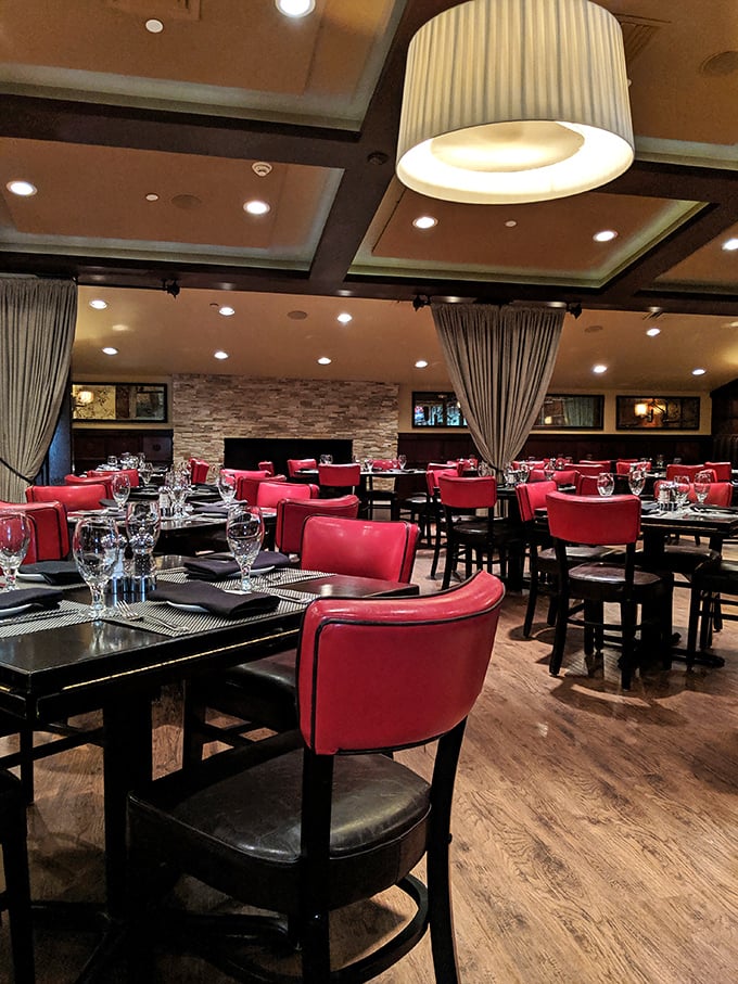 The dining room where a thousand date nights have flourished. Those pendant lights have witnessed more relationship milestones than a couples' therapist.